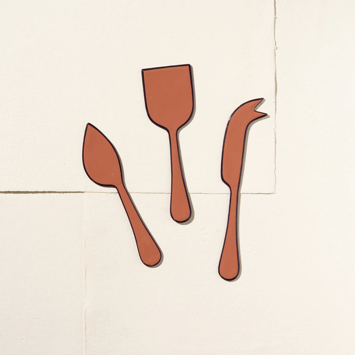 Alder Enamel Cheese Set Pepperberry